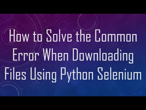 How to Solve the Common Error When Downloading Files Using Python Selenium