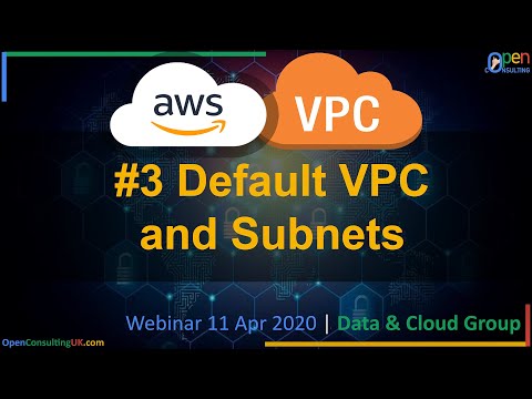 Amazon Virtual Private Cloud (VPC) | #3 Default VPC and Subnets | Webinar | Open Consulting™ 11 Apr