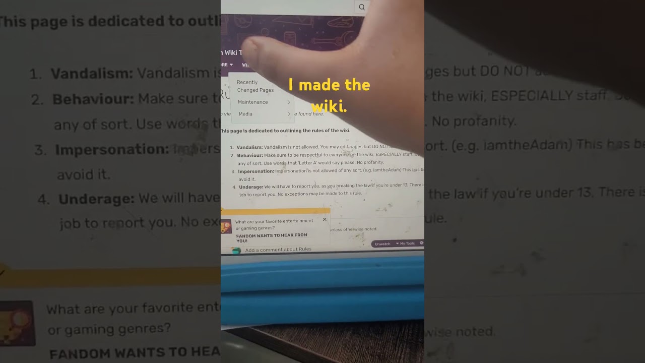 @EnglishTreeTV, I made my FANDOM wiki.