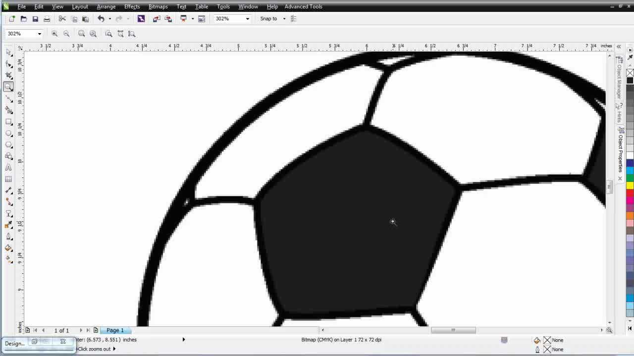 CorelDRAW X6 for beginners Simple Vector Trace Project