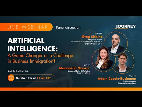 Joorney Webinar - Artificial Intelligence: A Game Changer or a Challenge in Business Immigration?