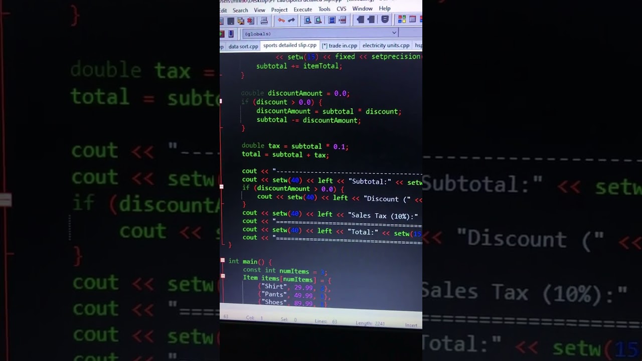 garments c++#coders #coderstokyo #codingninja #codemasters #codinglife #codelife #code #coding