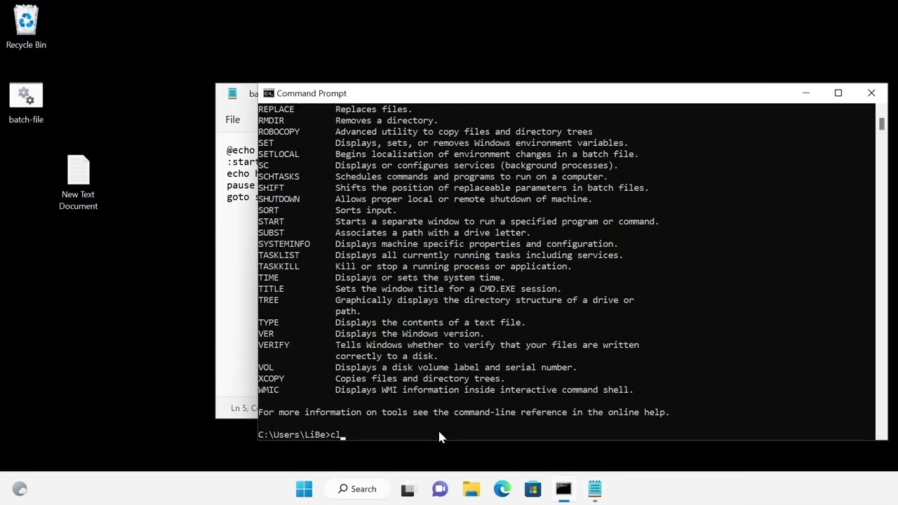 how to create a batch file - basics