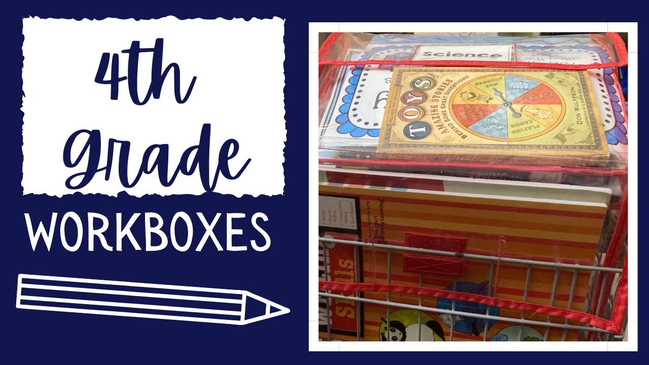 Homeschool Workboxes | What my 4th grader is doing this week