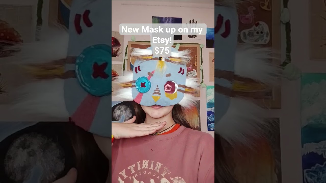 Doll Cat Mask For Sale #therian #furry #forsale #etsy #gear