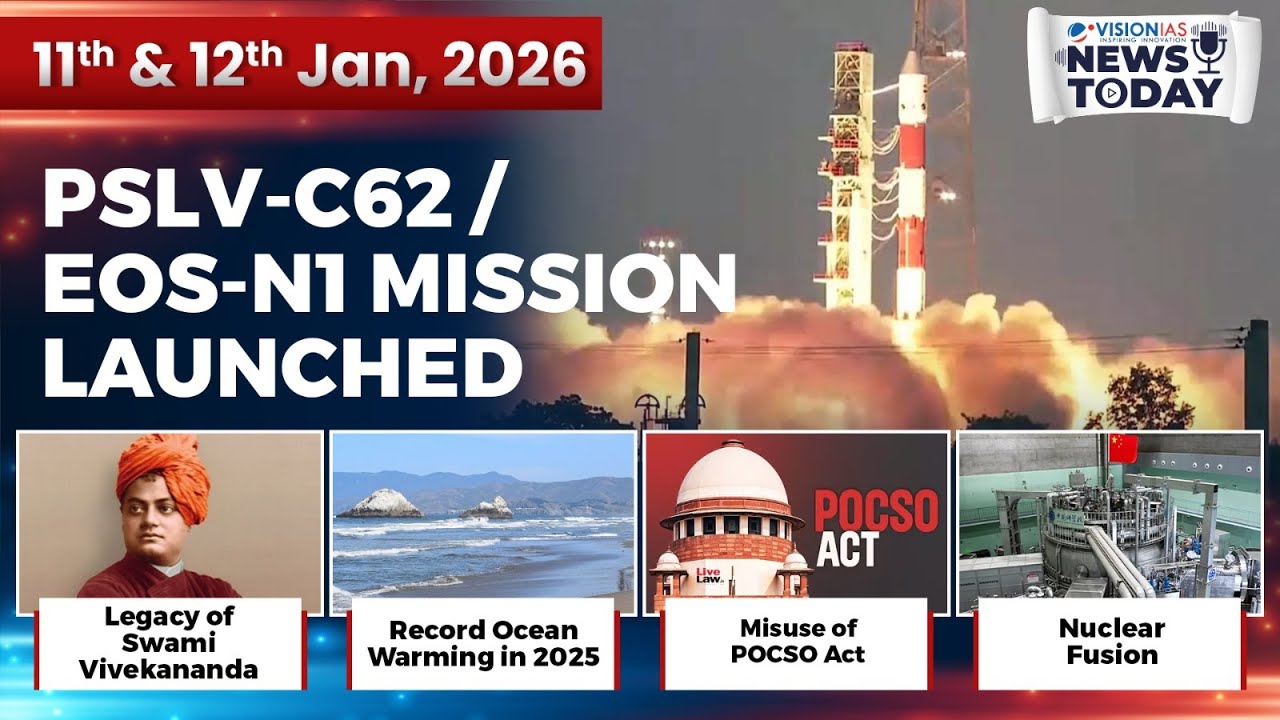 News Today | Daily Current Affairs | 11th & 12th January, 2026