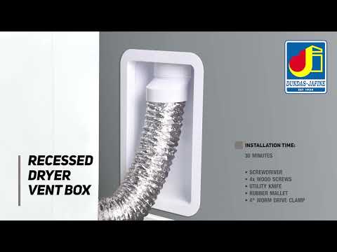 Recessed Dryer Vent Box - Installation: Dundas Jafine
