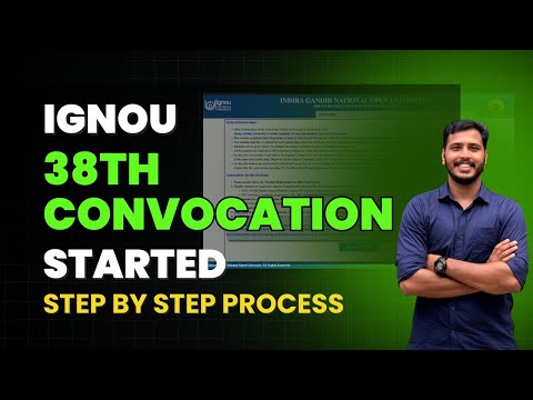 IGNOU 38th Convocation 2025 Started | Who can apply ?