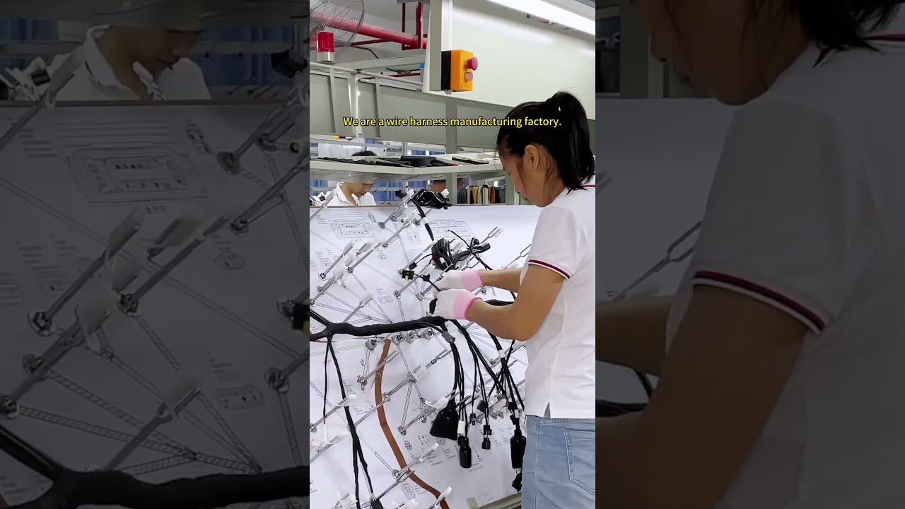 We are a wire harness processing factory from China #factory #wirefactory #wireharnessfactory