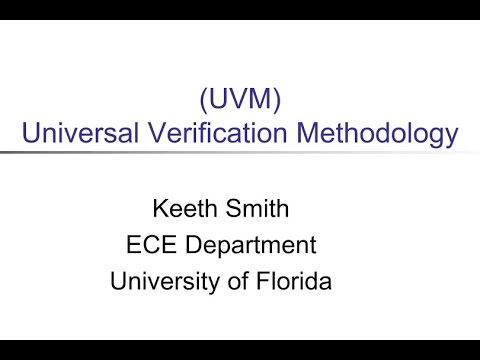 UVM Tutorial Part 1