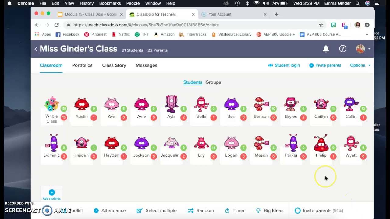 Module 15- Class Dojo