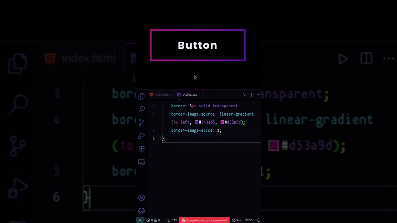 gradient border trick #coding #css