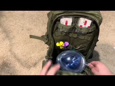 EMT’s medical bag setup/breakdown