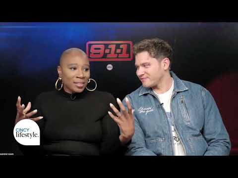 Oliver Stark and Aisha Hinds on WCPO-TV ABC