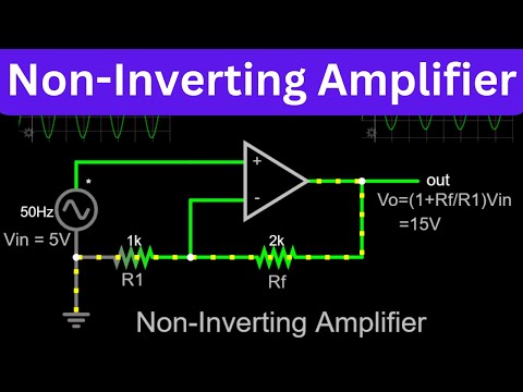 Non-Inverting Amplifiers: Simulation and Demonstration | Operational Amplifier | Simulator