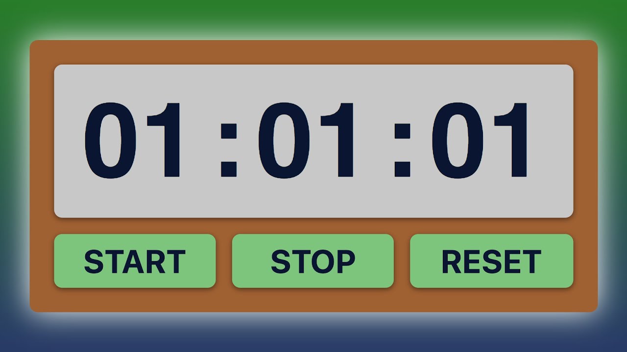HTML CSS JS - Speed Code - Stopwatch
