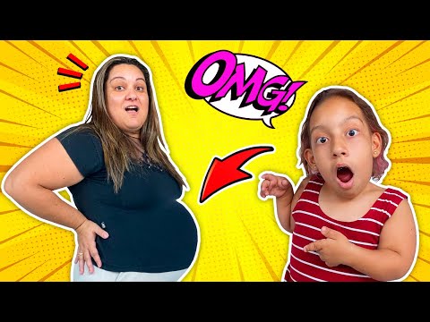 Maria Clara and the Story of a NEW BROTHER in mommy's BELLY