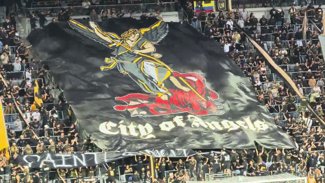 LAFC's tifo vs Toluca at home 