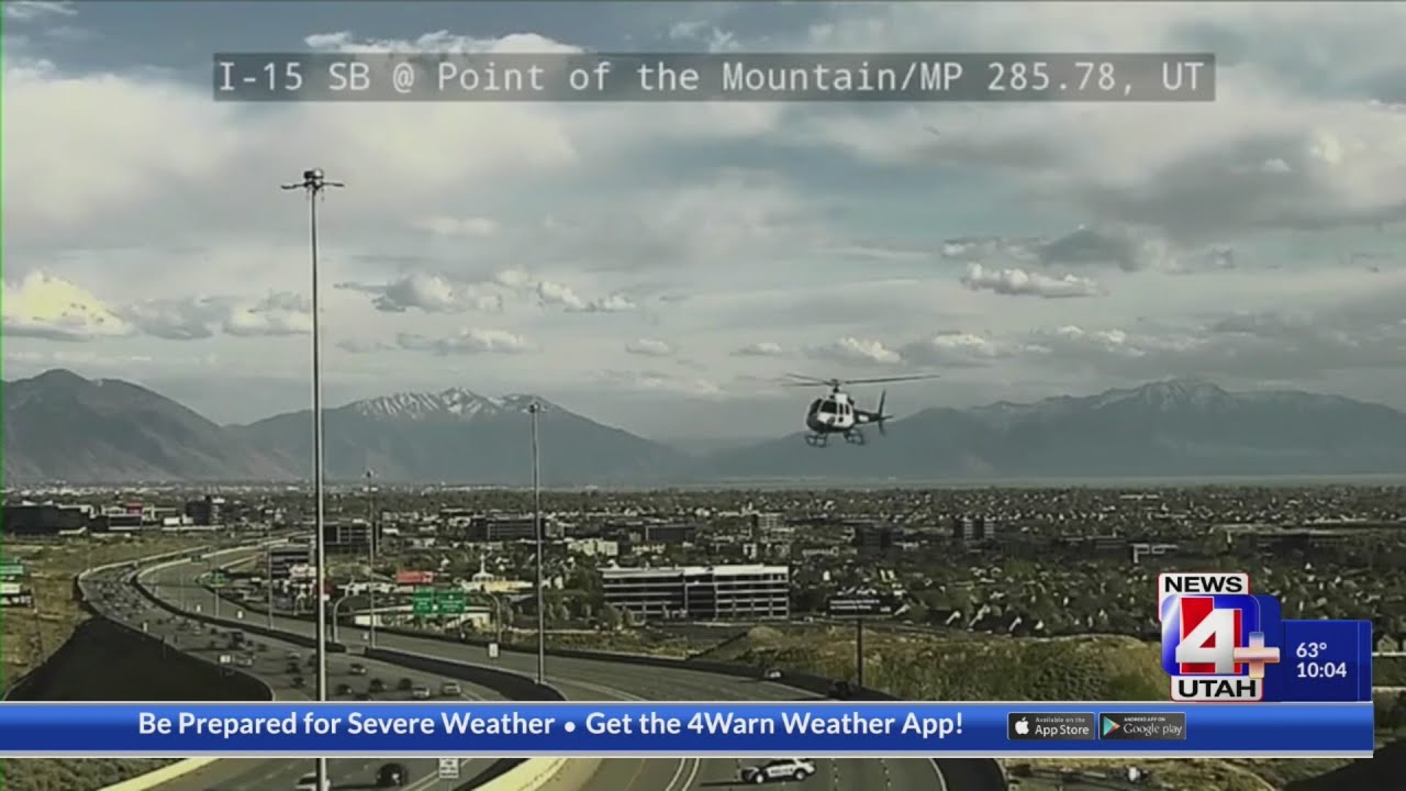 One airlifted after motorcycle crash on I-15 near Point of the Mountain
