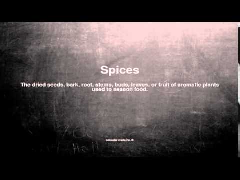 Medical vocabulary: What does Spices mean
