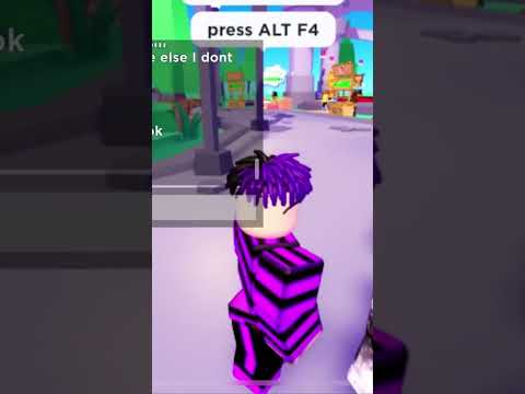 HE PRESS ALT AND F4 THINK HE GETS ROBUX!!! & #shorts #roblox #trolling #altf4 #funny #funnyshorts