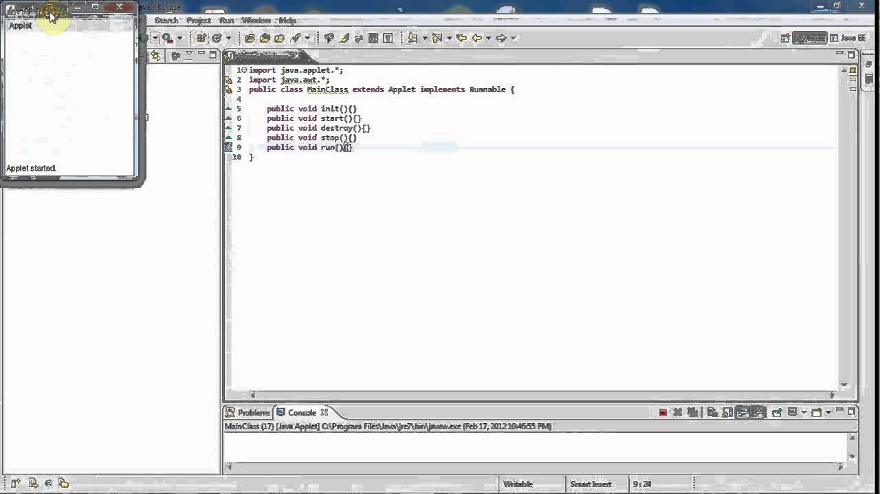 Java Applet Game Development   Basics   Episode 1