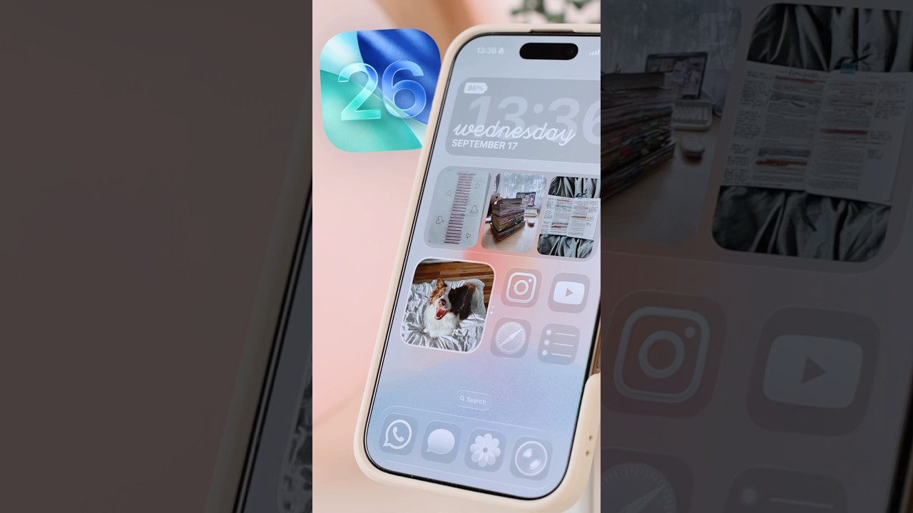 🫧 Fix Clear Photos Widget on iOS 26 | #ios26 #iphone