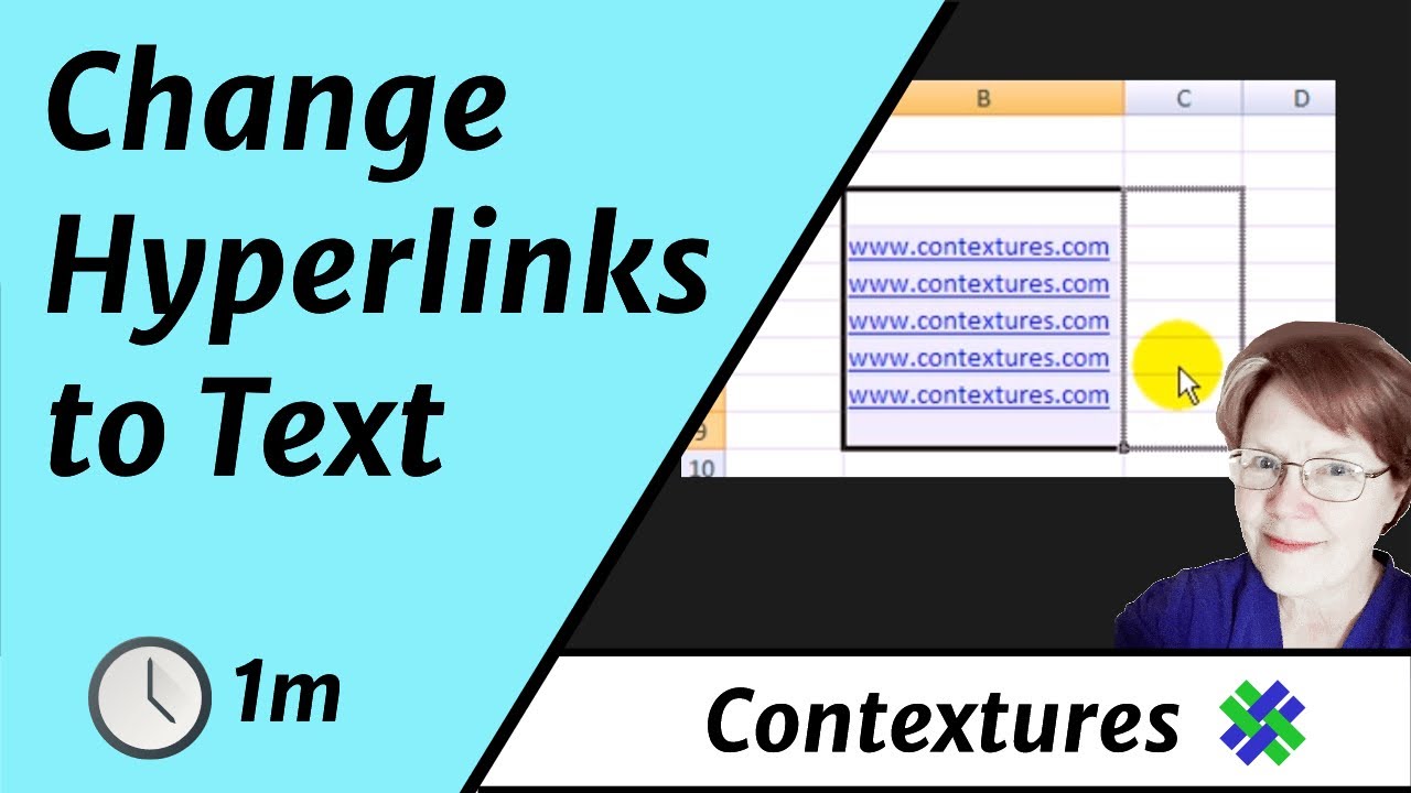 Change Excel Hyperlinks to Text