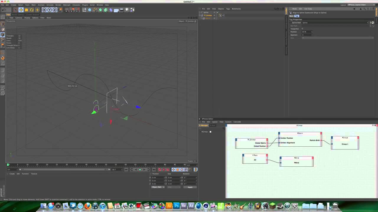 Cinema 4D Tutorial   Thinking Particles Cinema 4D Tutorial   Part 02