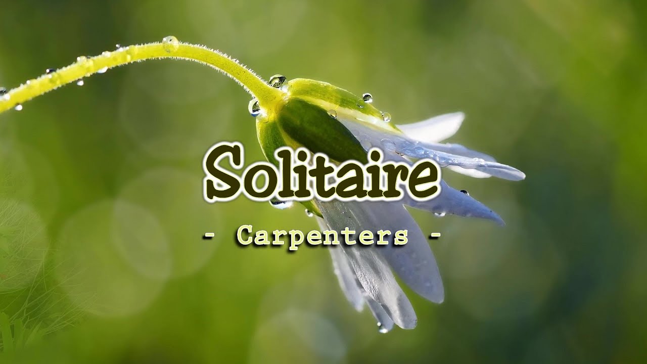 Solitaire - KARAOKE VERSION - as popularized by Carpenters