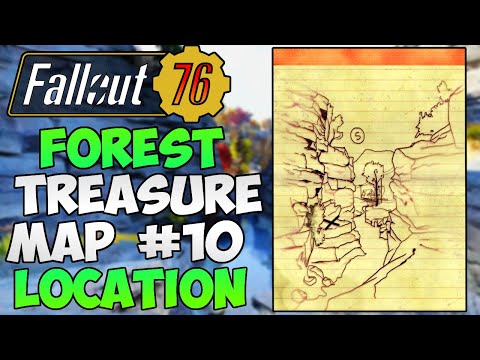 Forest Treasure Map 10 Location - Fallout 76