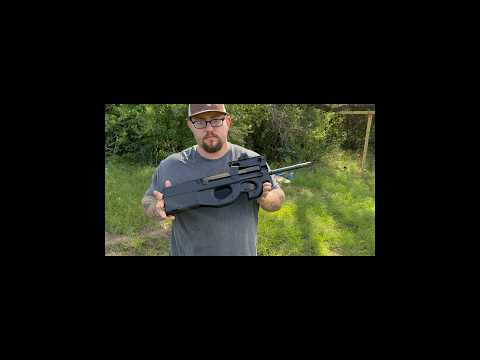 The Darkside Of The FN PS90! This Blacked Out 5.7x28mm Bullpup Is Hard To Beat! #shorts