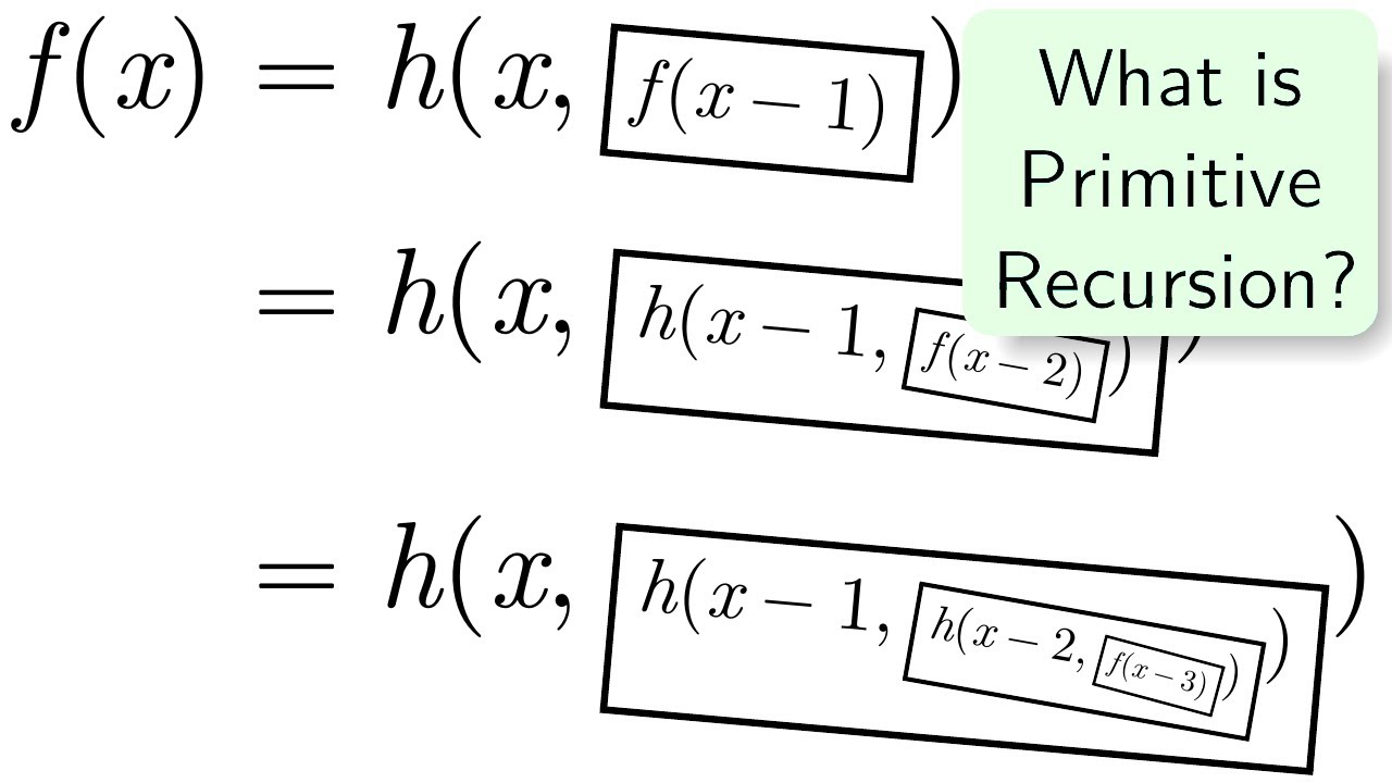 What is Primitive Recursion?