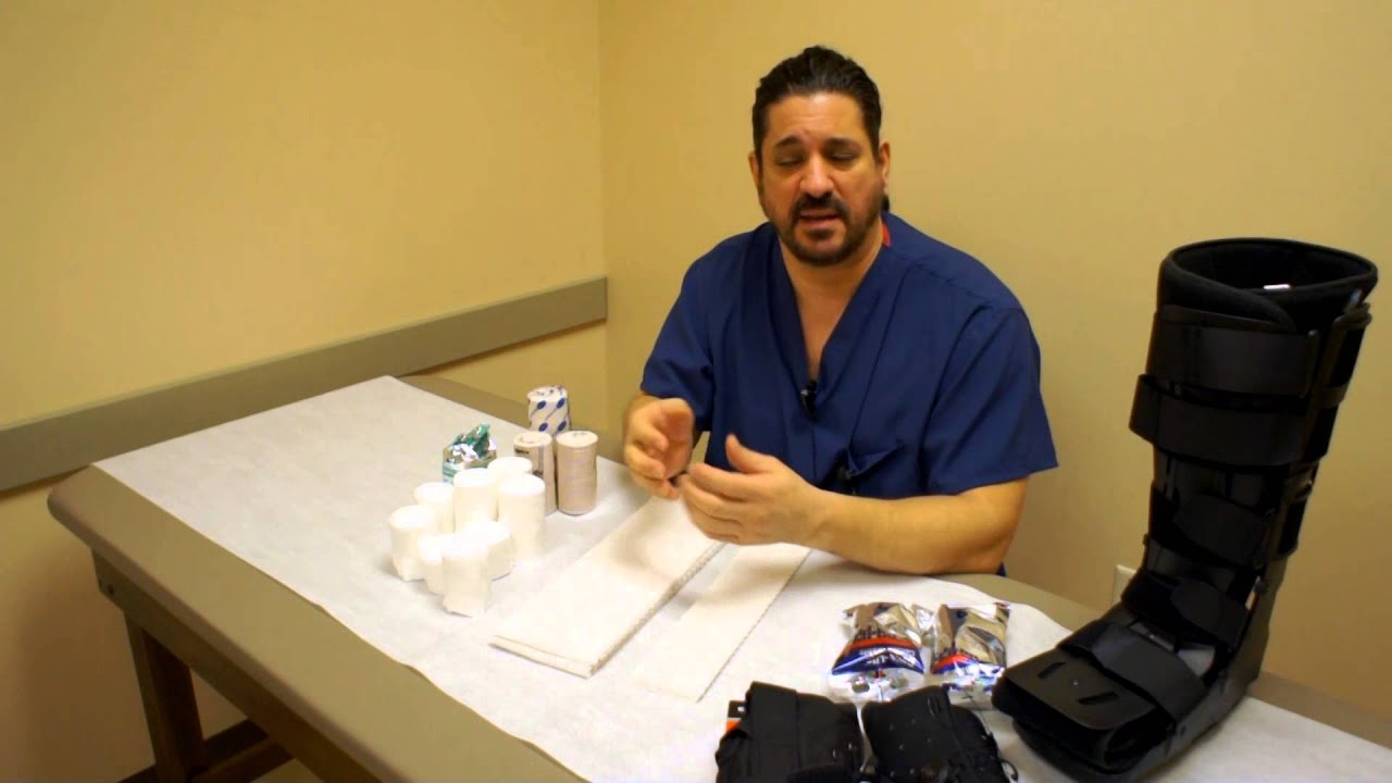 Cast, brace and splint care