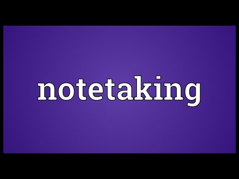 Notetaking Meaning