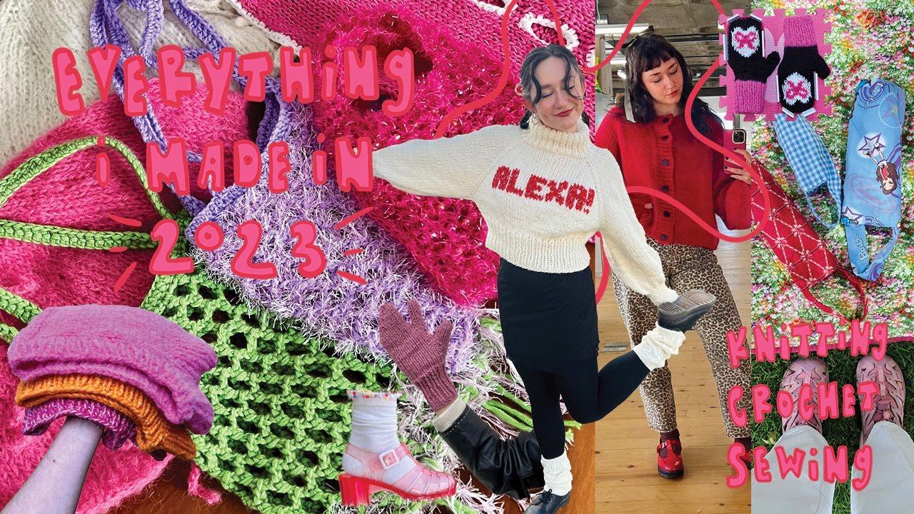 EVERYTHING I Made in 2023 feat. FREE PATTERNS :) | Knitting, Crochet & Sewing