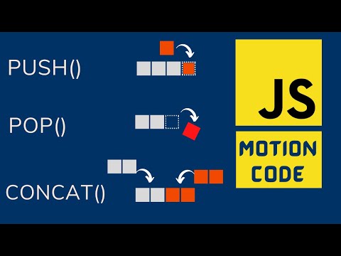 JavaScript Array Methods | push | pop | concat | Motion Code