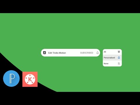 Make your own greenscreen subscription button in android | Step by step Tutorial