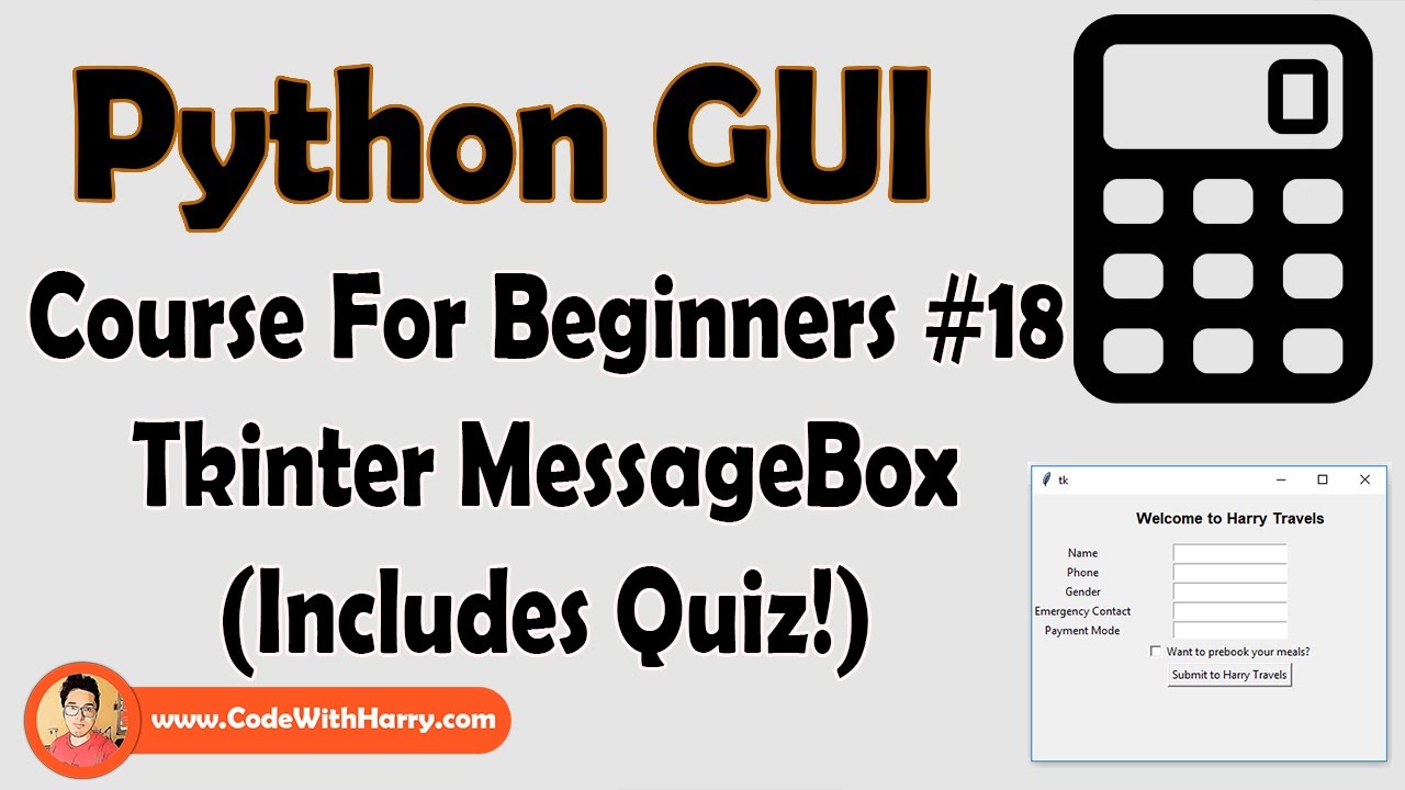 Message Box In Tkinter Python | Python Tkinter GUI Tutorial In Hindi #18