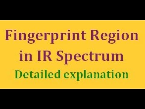 Fingerprint Region In IR spectrum