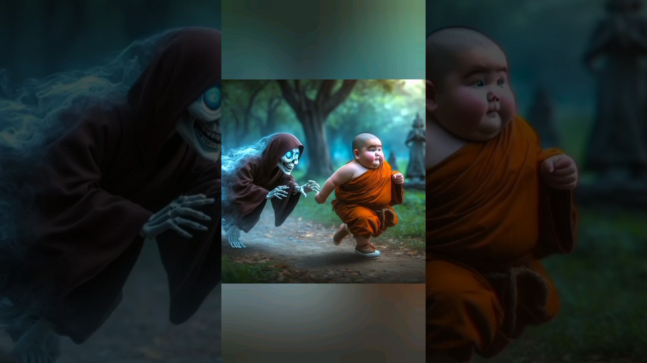 so cute little monk 🥰 cute monk video 🥰 #cute #viral #love #littlemonk #monk #shorts
