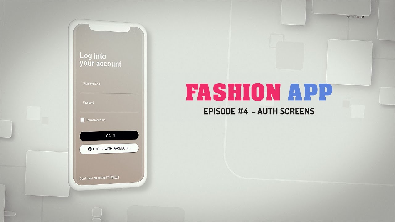 FASHION APP - Ionic 5 UI - Ep 4 | Login Screen | Auth Screens