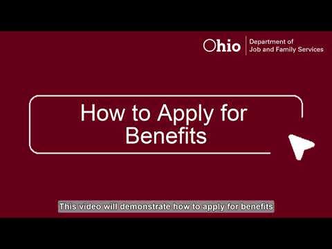 How to Apply for Benefits Using the Ohio Benefits Self-Service Portal