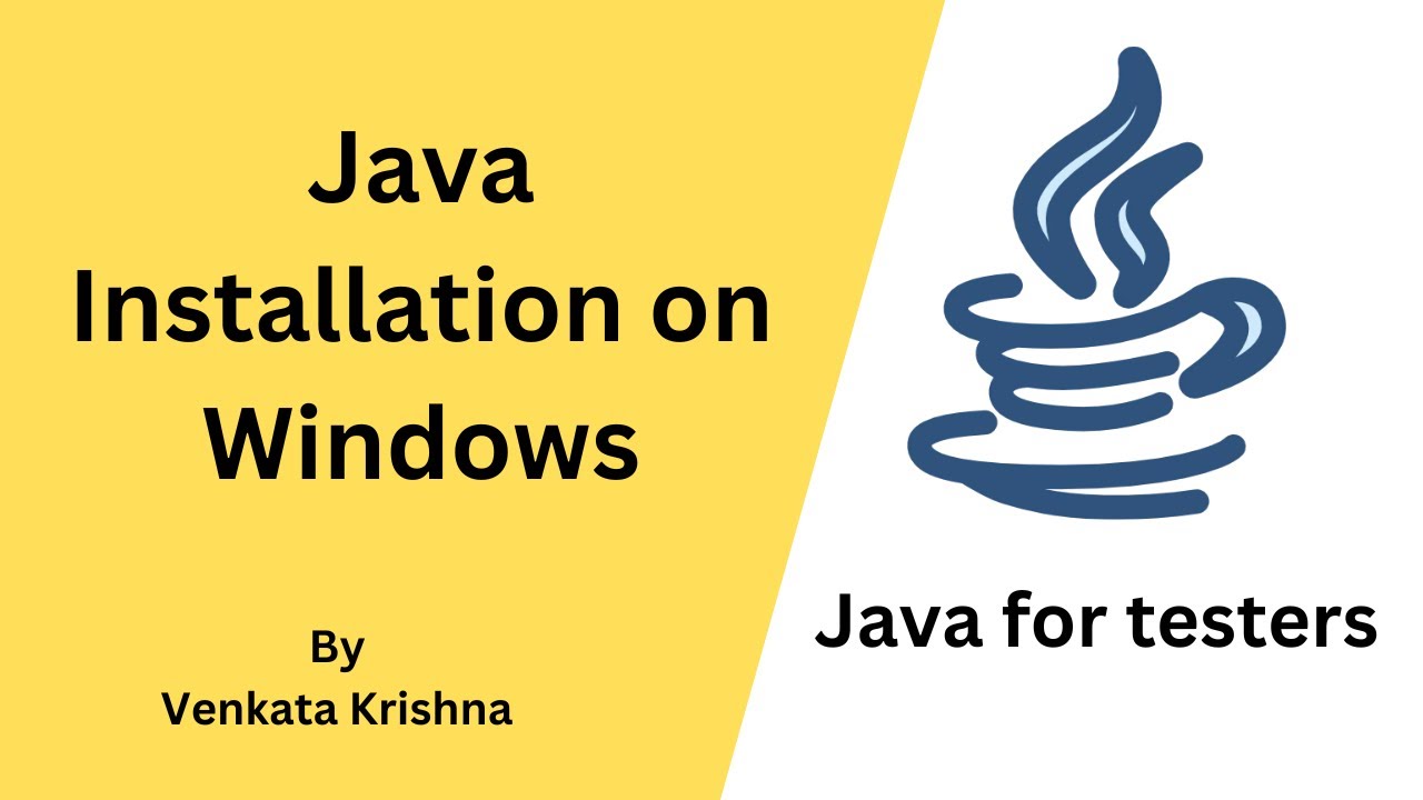 Core Java for Selenium - Java Installation