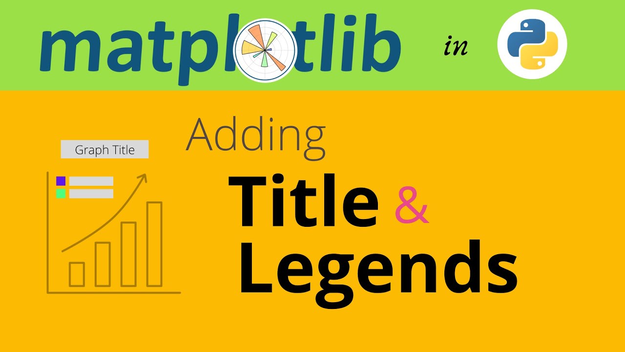 #8 Applying Title and legends in a plot | Matplotlib tutorial 2021