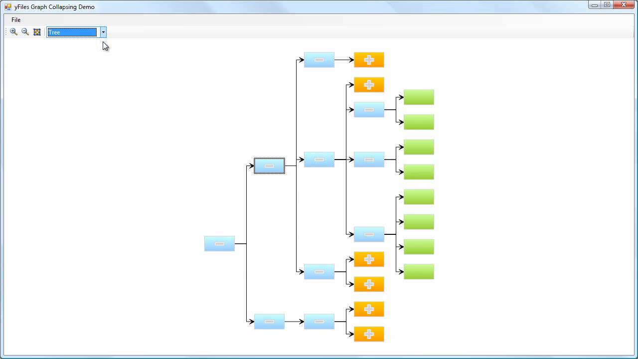 Collapsible Tree Demo [yFiles.NET]