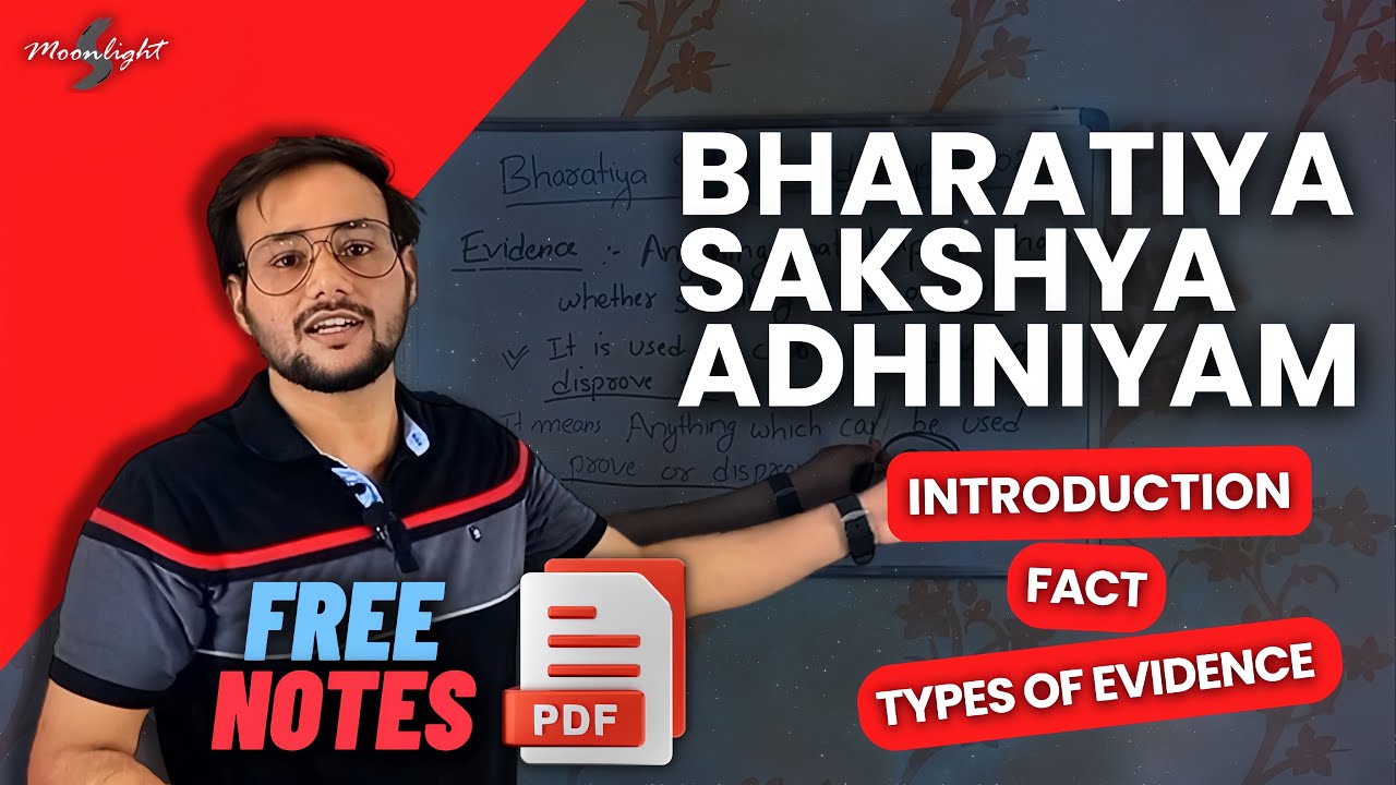 Types of Evidence | Fact | BSA 2023 | Pdf notes | Part 1