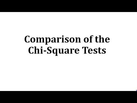 Comparison of Chi-Square Tests | Math Help from Arithmetic through ...