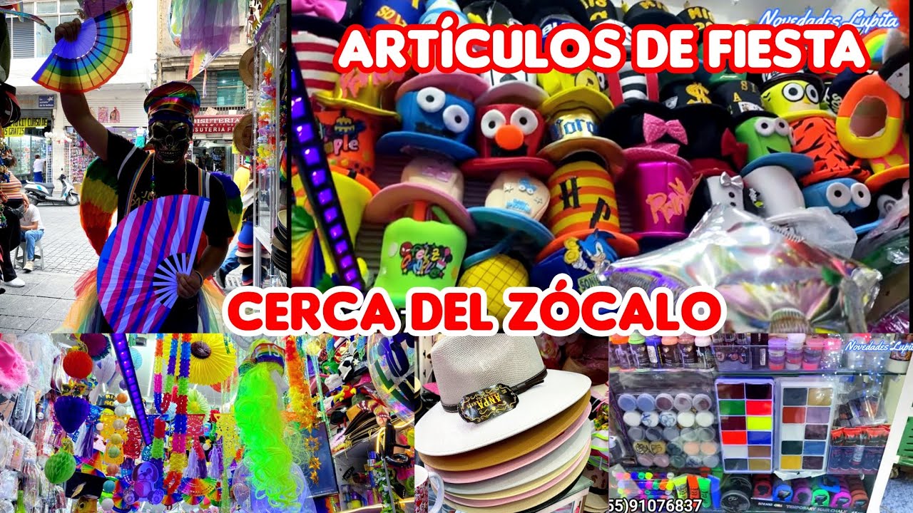Cerca del Zócalo 😱 Artículos de Fiestas ECONÓMICOS X PIEZA 😍 Sombreros, Accesorios de disfraz