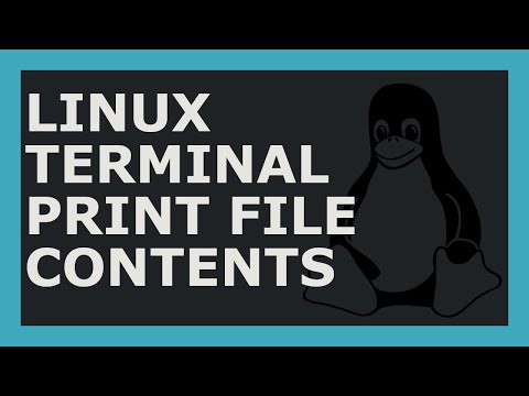 How To Print File Contents Using Linux Command Line